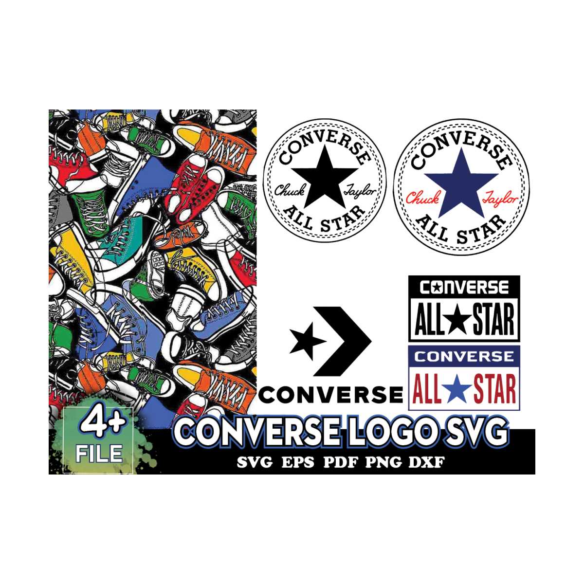 Converse Logo Svg, Sport Brand Svg, Converse Brand Svg | Inspire Uplift