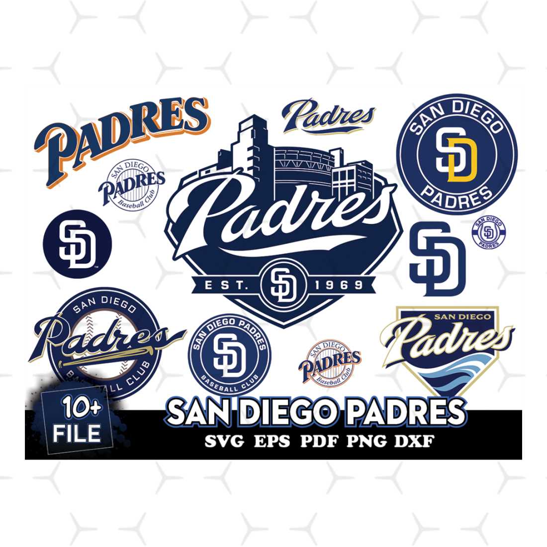 10 FILE San Diego Padres Svg Bundle | Inspire Uplift