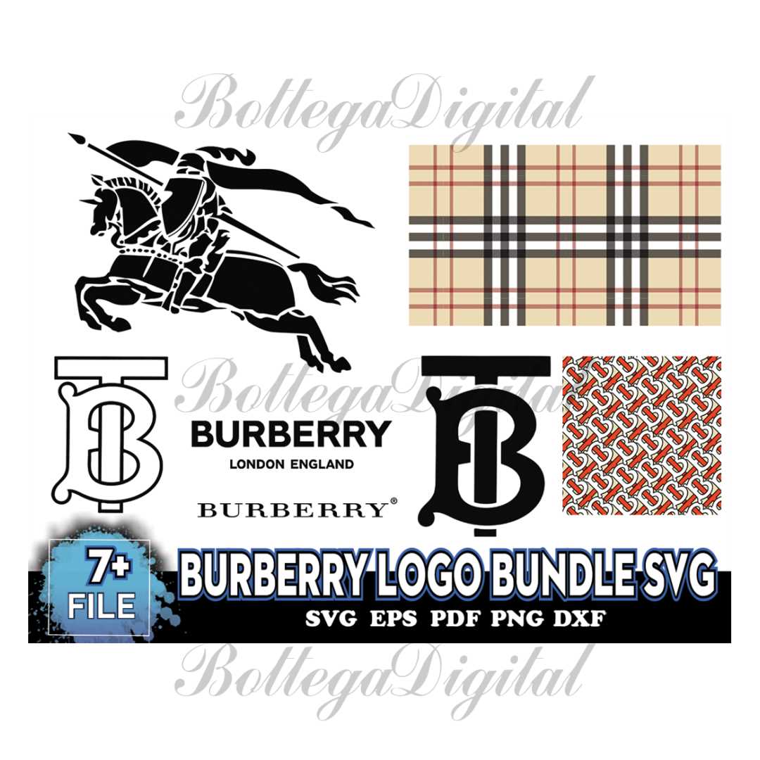 Burberry Logo Bundle Svg, Burberry Logo Svg, Brand Logo Svg, | Inspire ...