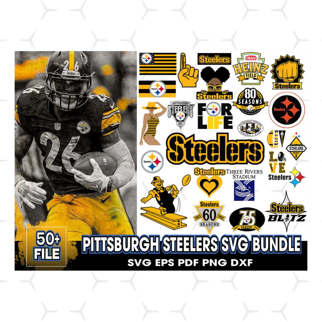 Pittsburgh Steelers Svg Bundle, Steelers Logo Svg, NFL Svg, | Inspire ...