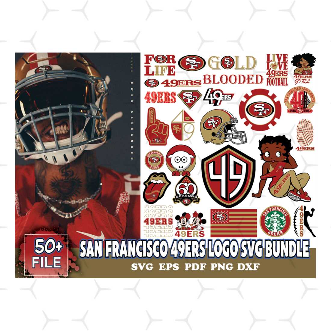 San Francisco 49ers Logo Svg Bundle, 49ers Logo Svg, NFL Svg | Inspire ...