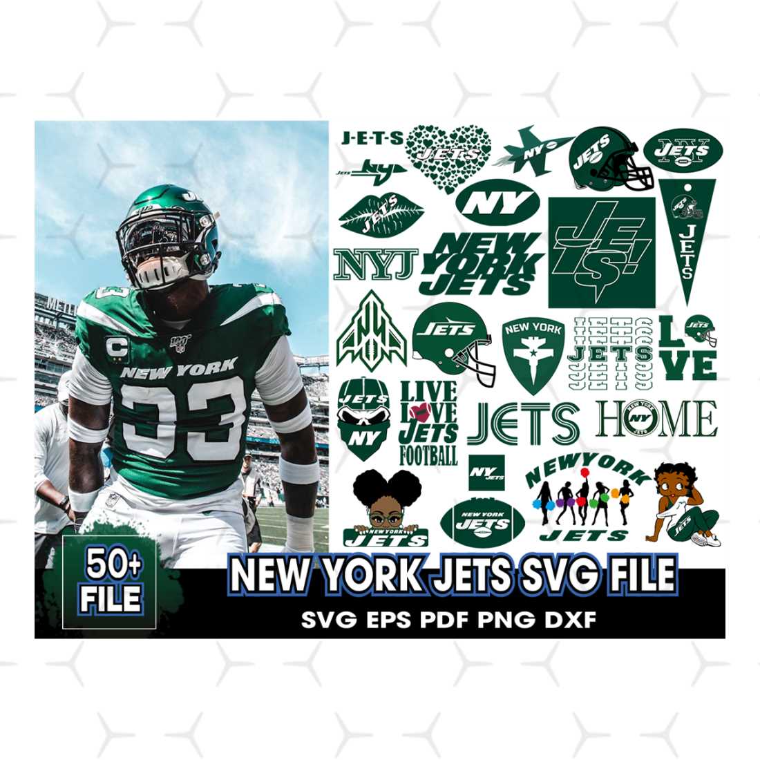 New York Jets SVG file, Jets logo SVG Files Bundle, Nfl Team | Inspire ...
