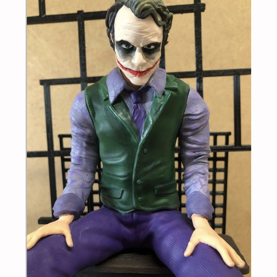 Joker Dark Knight 3D printed hand painted custom figure, Jok | Inspire ...