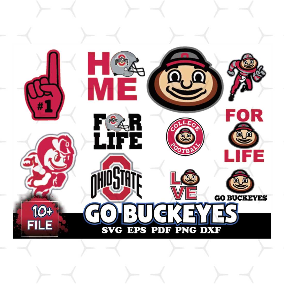 10 FILE GO BUCKEYES Svg Bundle | Inspire Uplift