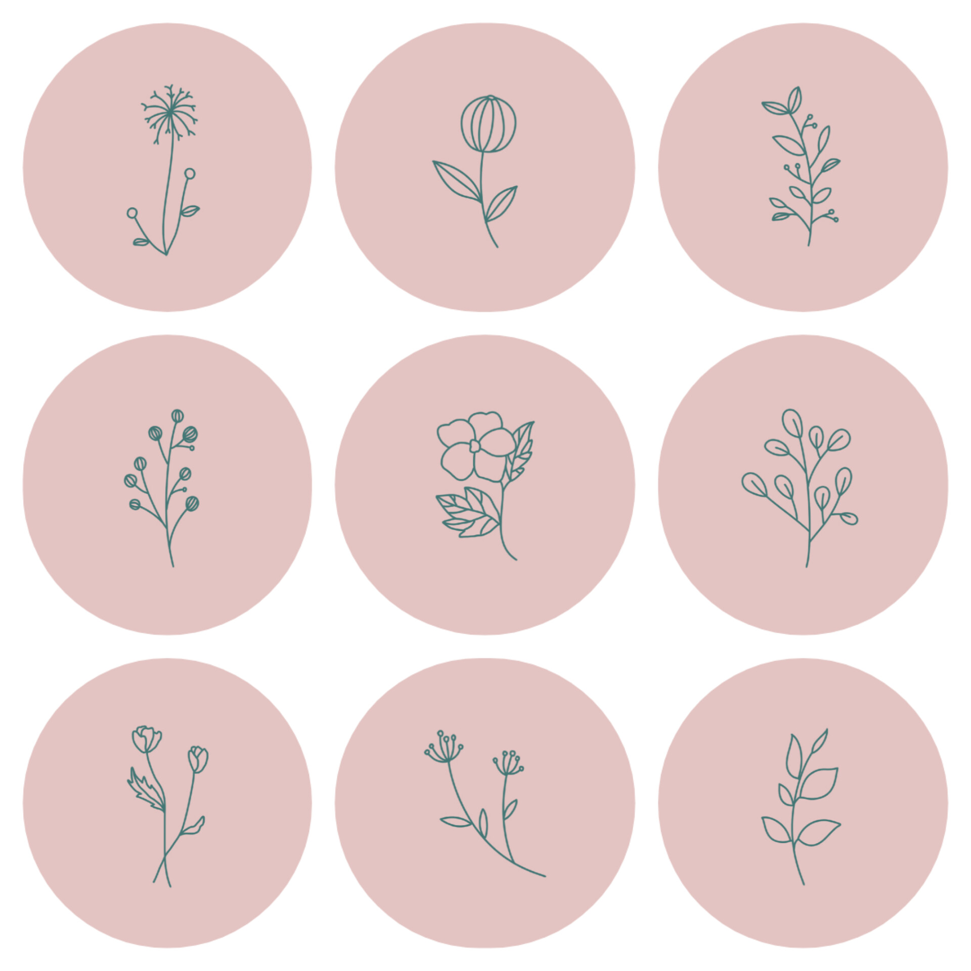 27 Flowers Instagram Highlight Icons. Greenery Instagram Hig - Inspire ...