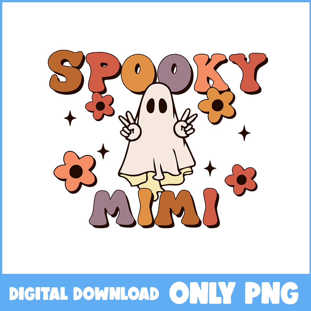 Spooky Mimi Ghost Png, Cute Ghost Png, Pumpkin Png, Retro Ha | Inspire ...
