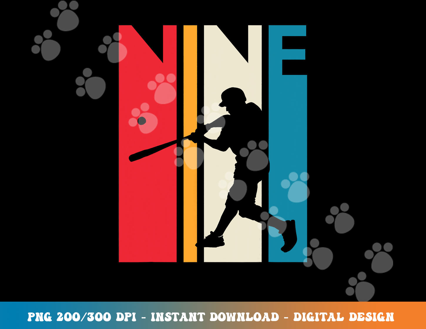 9th Birthday Gift Nine Vintage Baseball Birthday 9 Year Old | Inspire ...