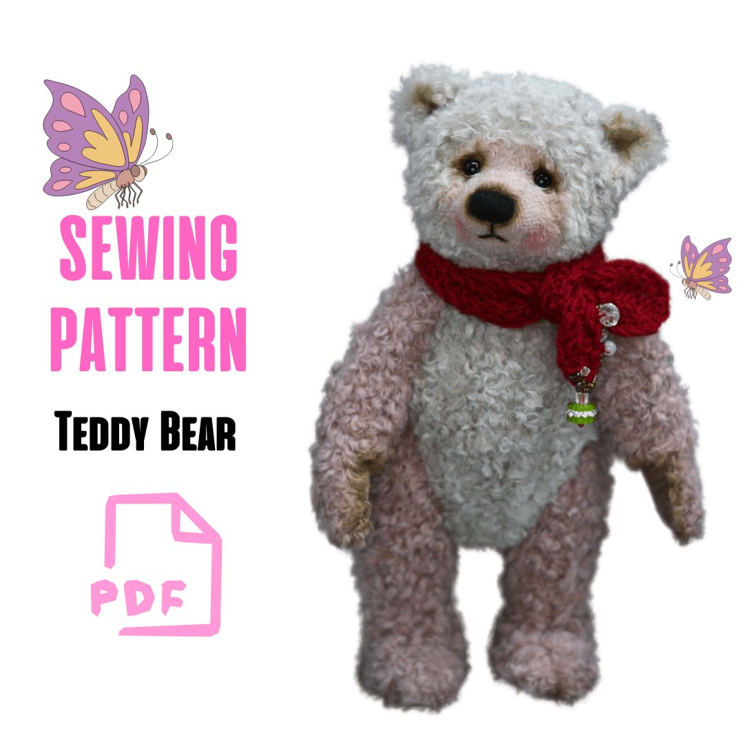 Classic Vintage Teddy Bear Pattern |For Sewing Teddy Bear | Inspire Uplift
