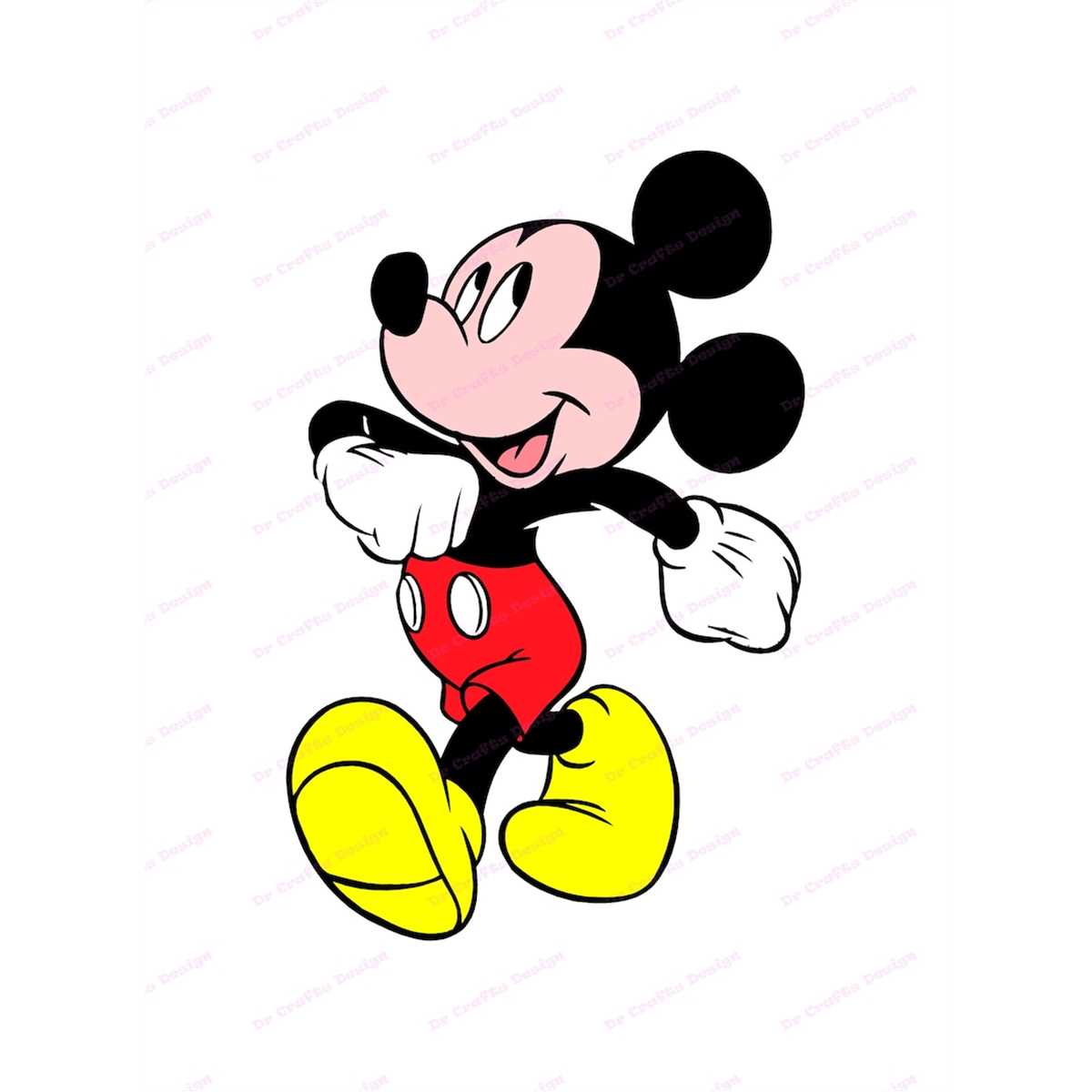 Mickey Mouse SVG 1, svg, dxf, Cricut, Silhouette Cut File, I | Inspire ...