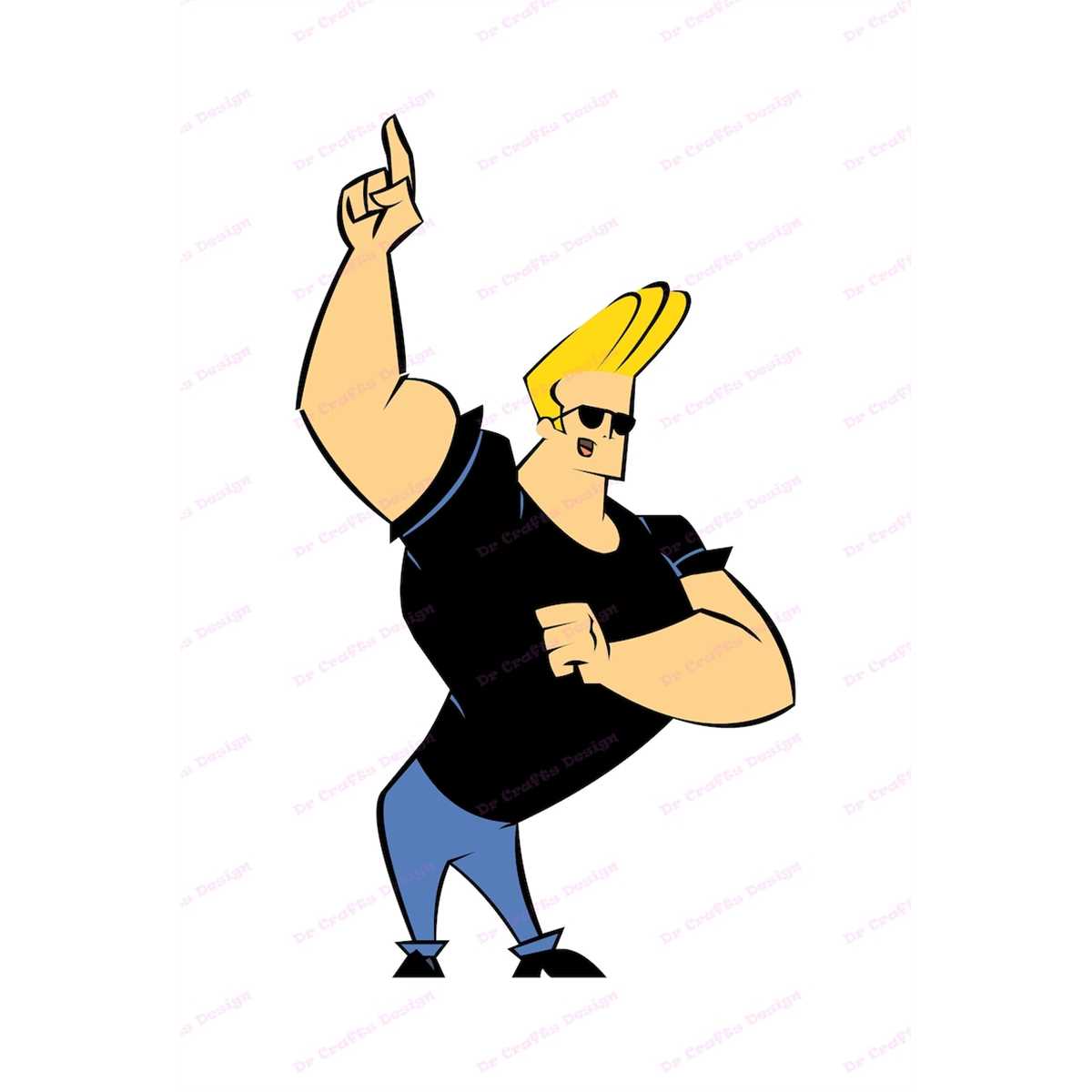 Johnny Bravo SVG 18, svg, dxf, Cricut, Silhouette Cut File, | Inspire ...