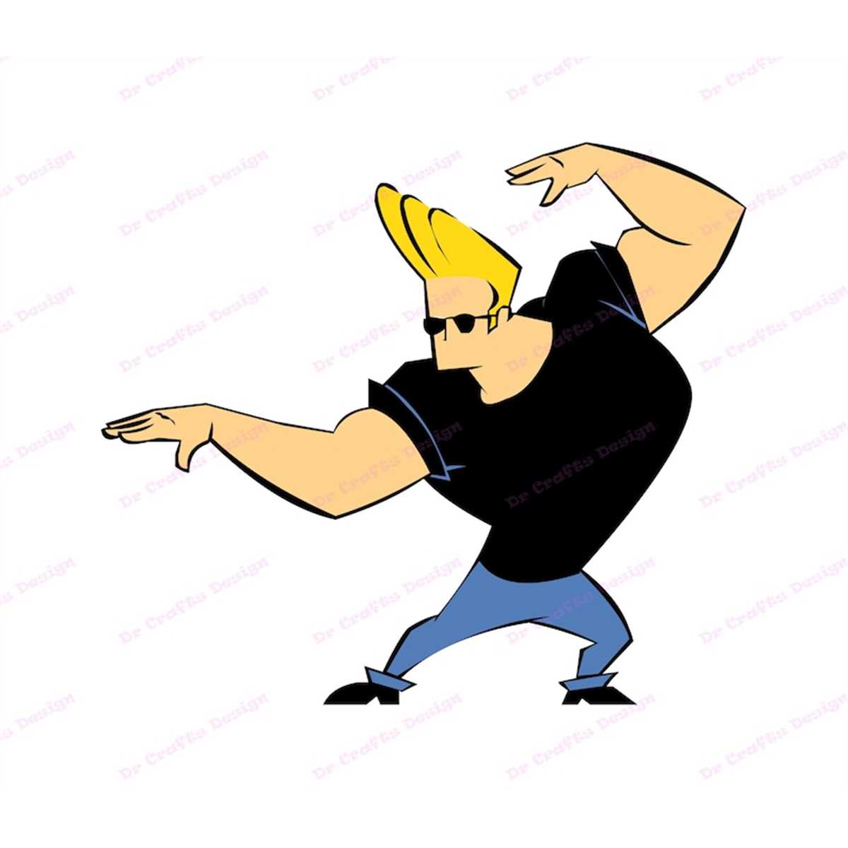 Johnny Bravo SVG 16, svg, dxf, Cricut, Silhouette Cut File, | Inspire ...