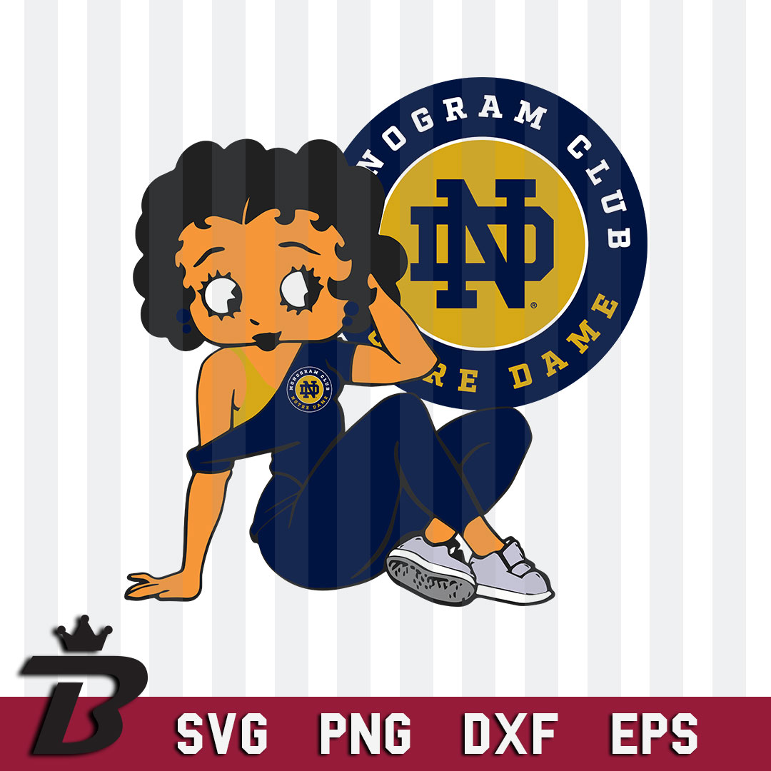 Betty Boop Notre Dame Fighting Irish Svg, Notre Dame Fightin | Inspire ...