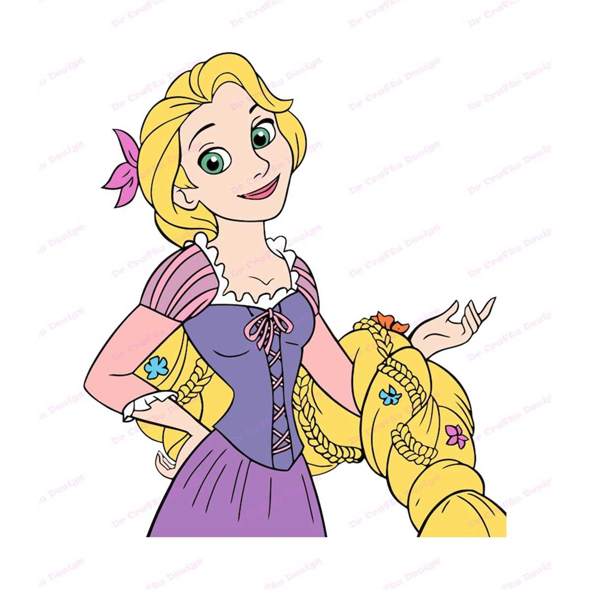 Rapunzel Hair Tangled SVG 1, svg, dxf, Cricut, Silhouette Cu | Inspire ...
