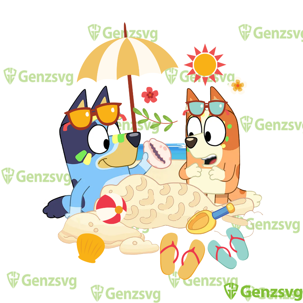 Bluey Summer Vibes PNG, Bluey Hello Summer, Bluey Summer JPG | Inspire ...