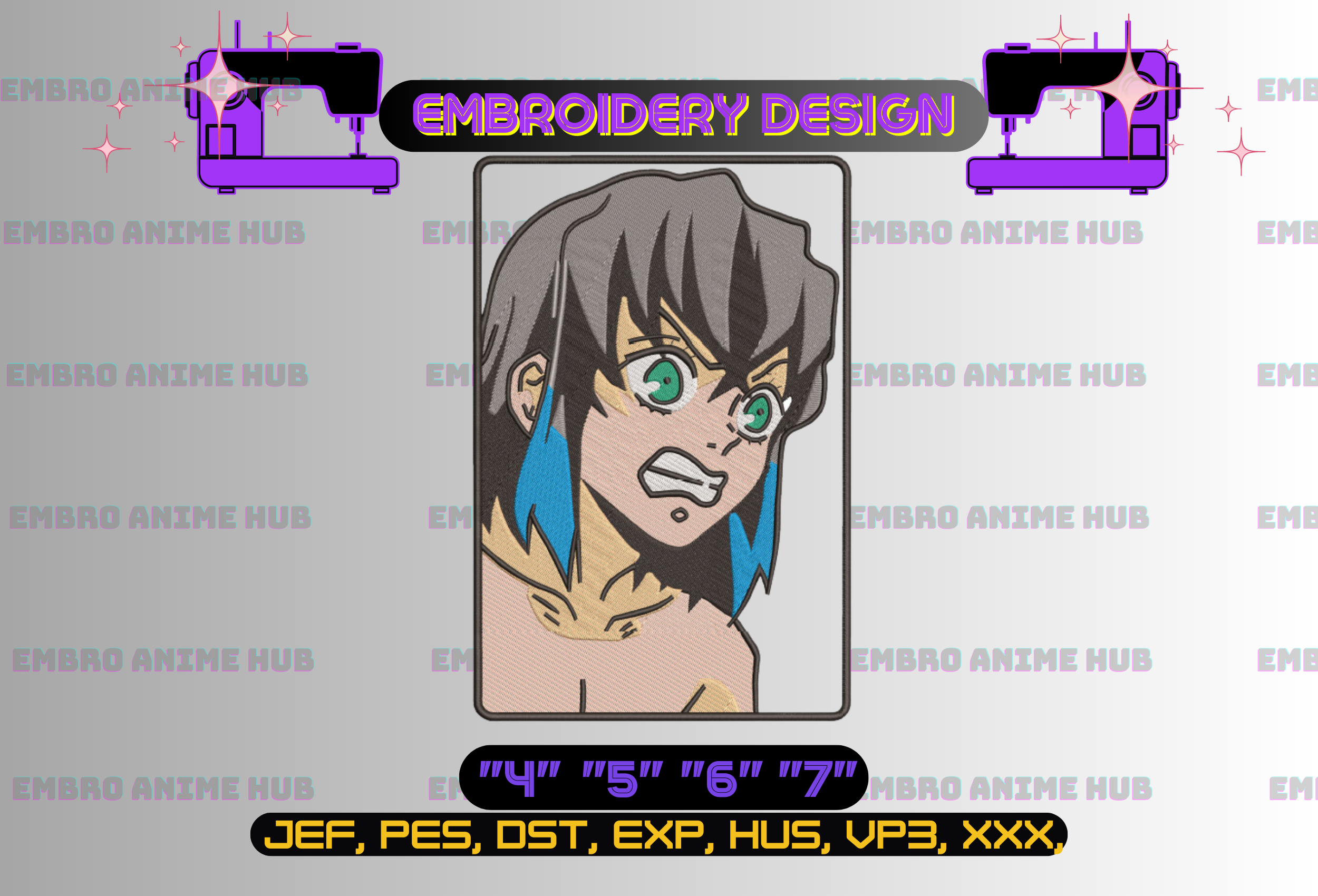 Anime file, Anime Machine Design, Anime Embroidery Design, E - Inspire ...