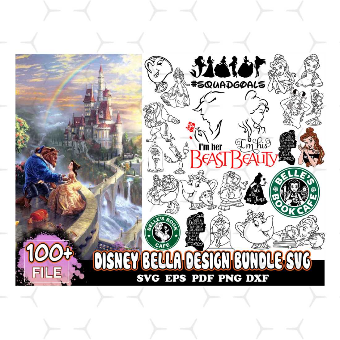 100 Disney Bella Bundle Svg, Disney Svg, Bella Svg | Inspire Uplift