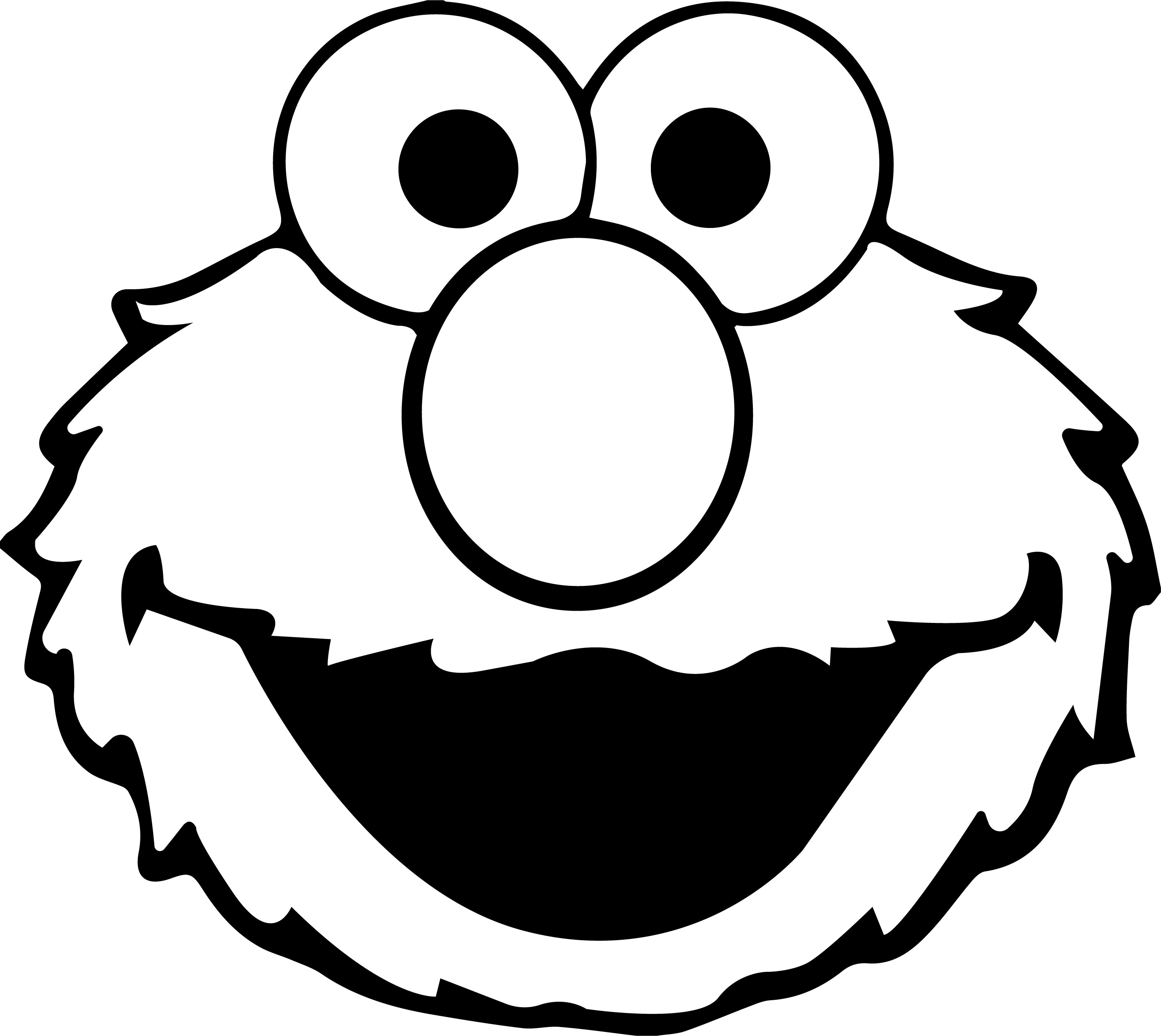 Sesame Monsters Svg, Red Monster Svg, Monster Friends Svg, C | Inspire ...