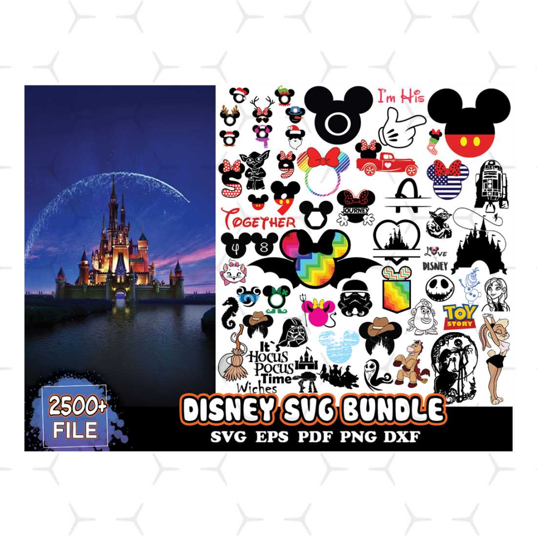 2500 Disney Svg Bundle, Disney Svg, Mickey Svg | Inspire Uplift