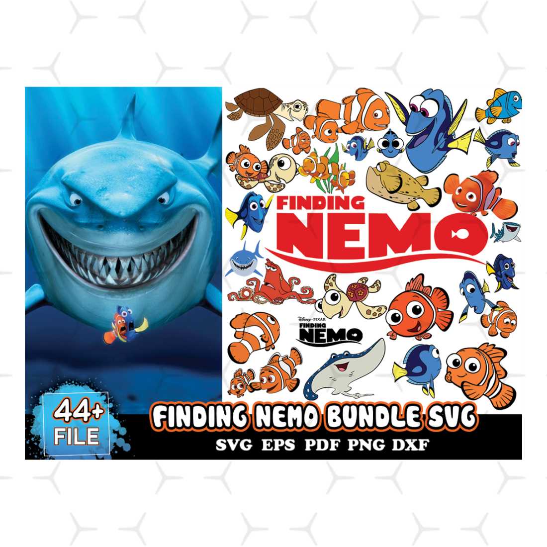 44 Finding Nemo Bundle Svg, Nemo Svg, Mickey Svg | Inspire Uplift