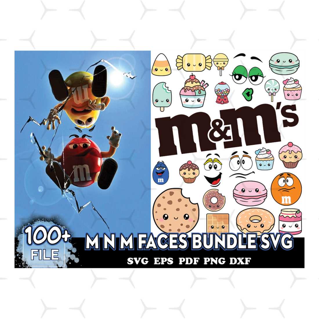 100 Bundle MMs Faces SVG, Trending Svg, MMS Faces Svg | Inspire Uplift