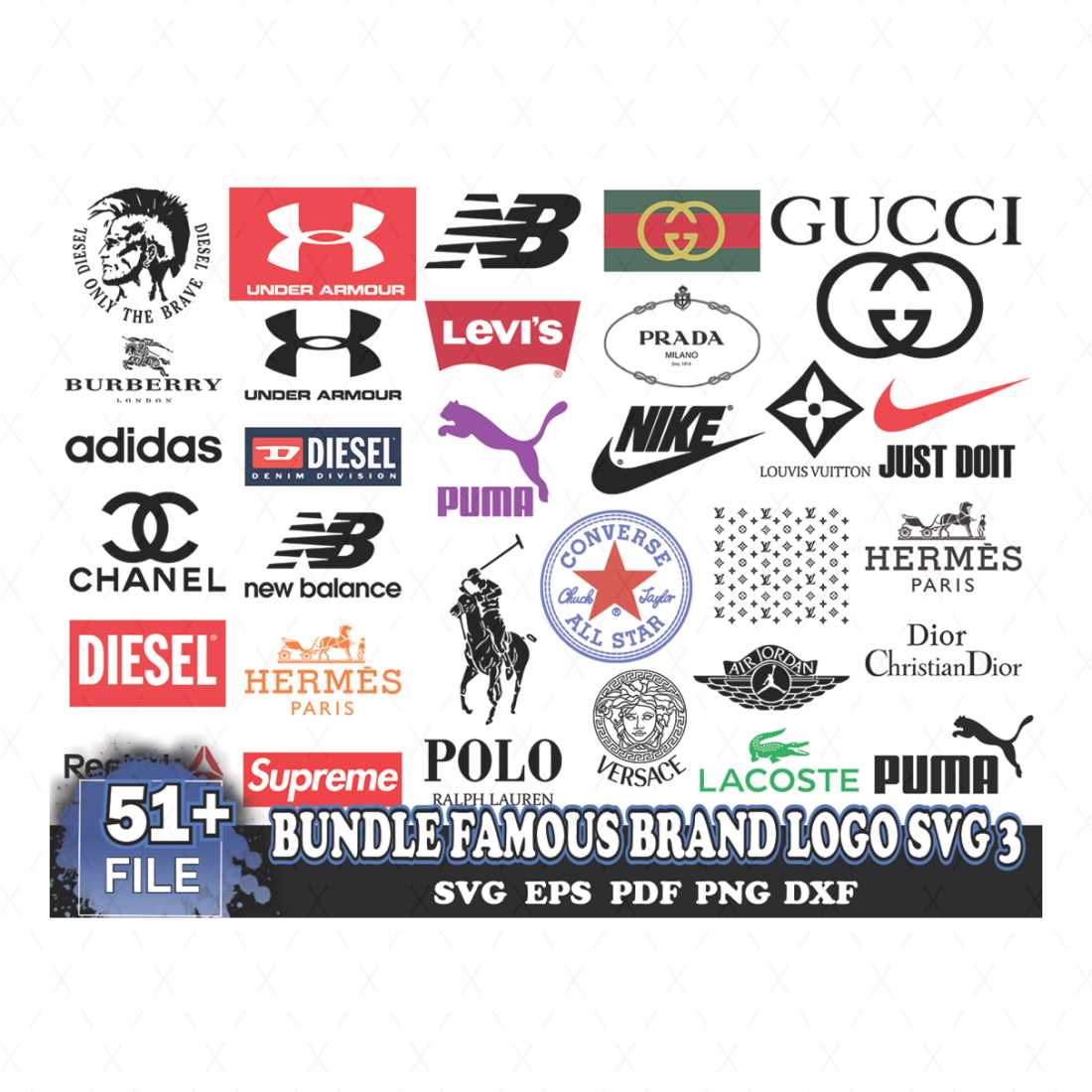 Bundle Famous Brand Logo Svg 3, File For Cricut - Inspire Uplift