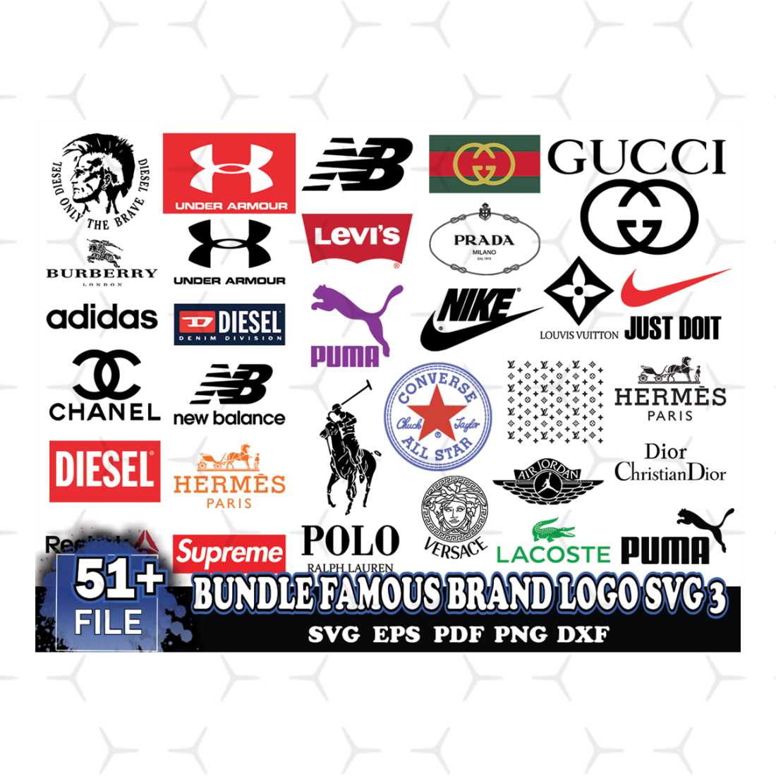 Bundle Famous Brand Logo Svg 3, File For Cricut | Inspire Uplift
