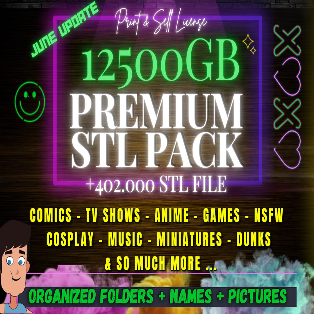 The Ultimate Pack 12.5 TB STL Files For 3D Printing More Tha | Inspire Uplift