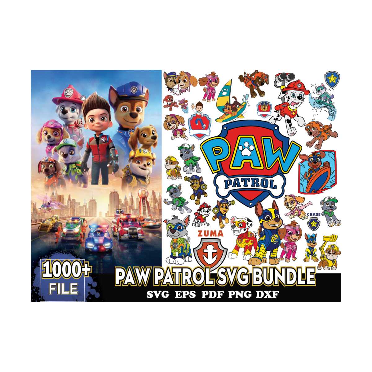1000 Files Paw Patrol Svg Bundle, Paw Patrol Svg, Paw Patrol | Inspire ...