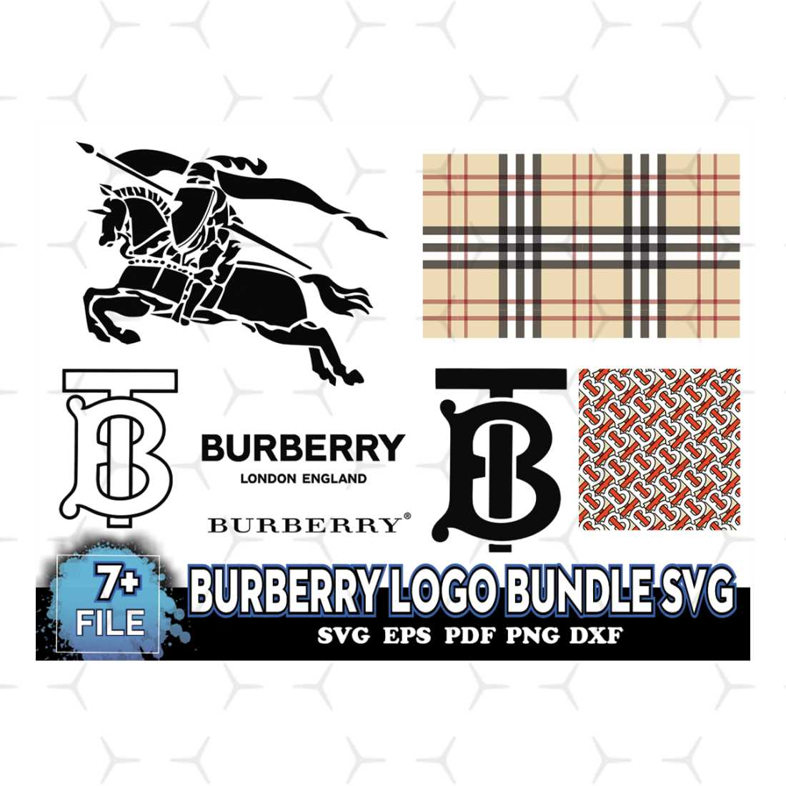Burberry Logo Bundle Svg, Burberry Logo Svg, Brand Logo Svg, | Inspire ...