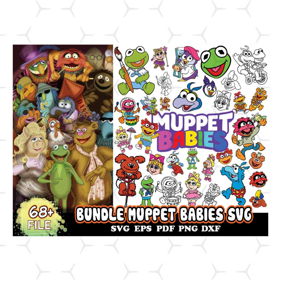 68 Bundle Muppet Babies Svg, Disney Svg, Muppet Svg | Inspire Uplift