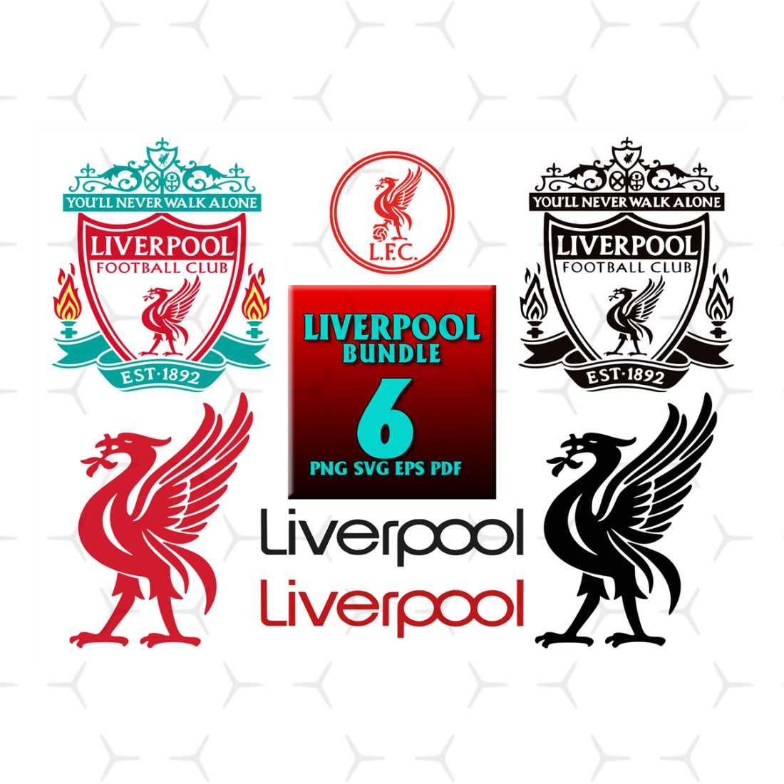 6 Files Liverpool Bundle Svg, Brand Logo Svg, Liverpool Svg, | Inspire ...