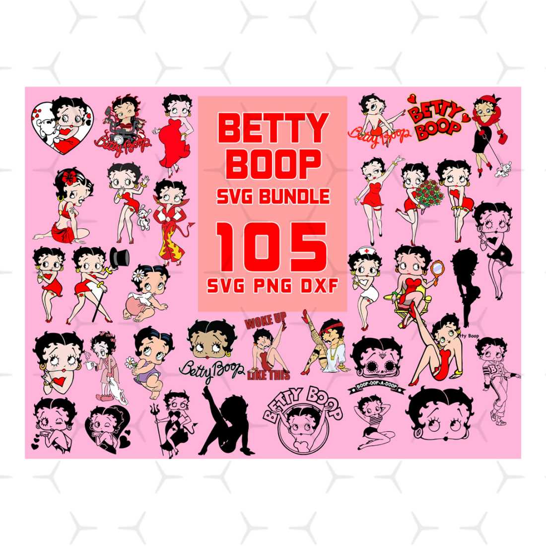 105 Files Betty Boop Svg Bundle, Cartoon Svg, Betty Boop Svg | Inspire ...