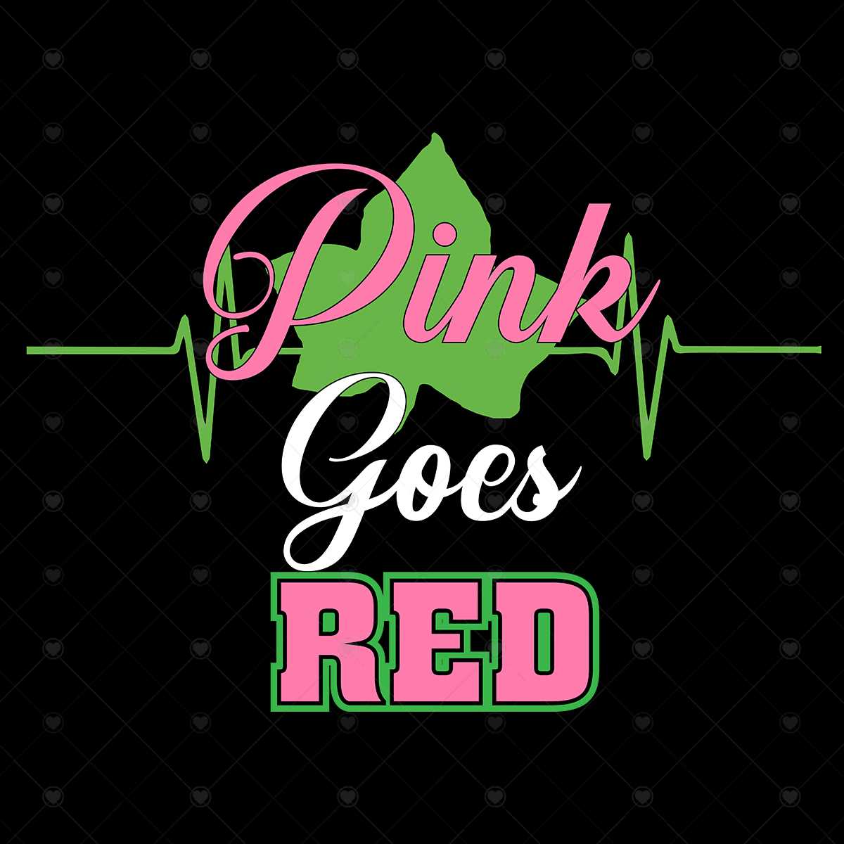 Pink Goes Red Svg,Aka Girl Gang Svg, Aka Sorority Svg, Aka S | Inspire ...