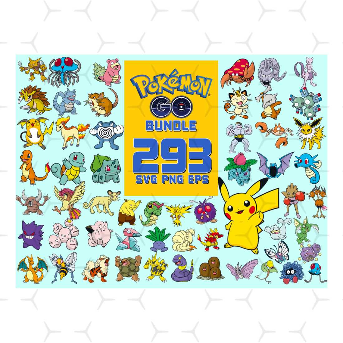 293 Files Pokemon Bundle Svg, Cartoon Svg, Pokemon Svg, Poke | Inspire ...
