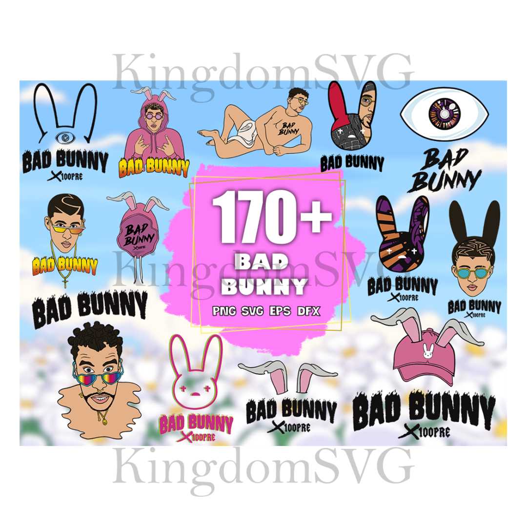 170 Bad Bunny Svg Bundle, Bad Bunny Svg, Bad Bunny Bundle, B - Inspire Uplift