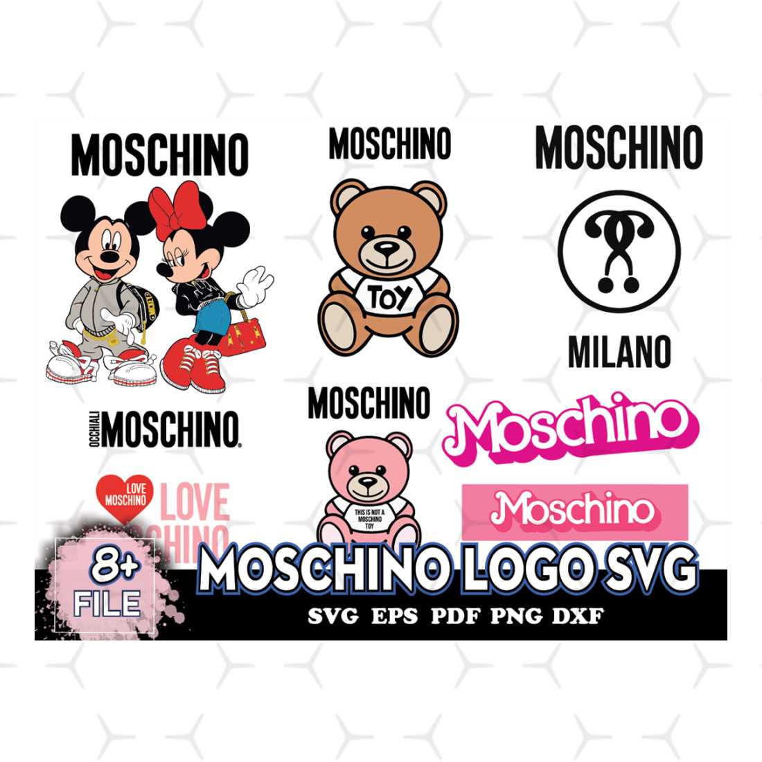 Moschino Logo Svg, Brand Logo Svg, Moschino Brand Svg | Inspire Uplift
