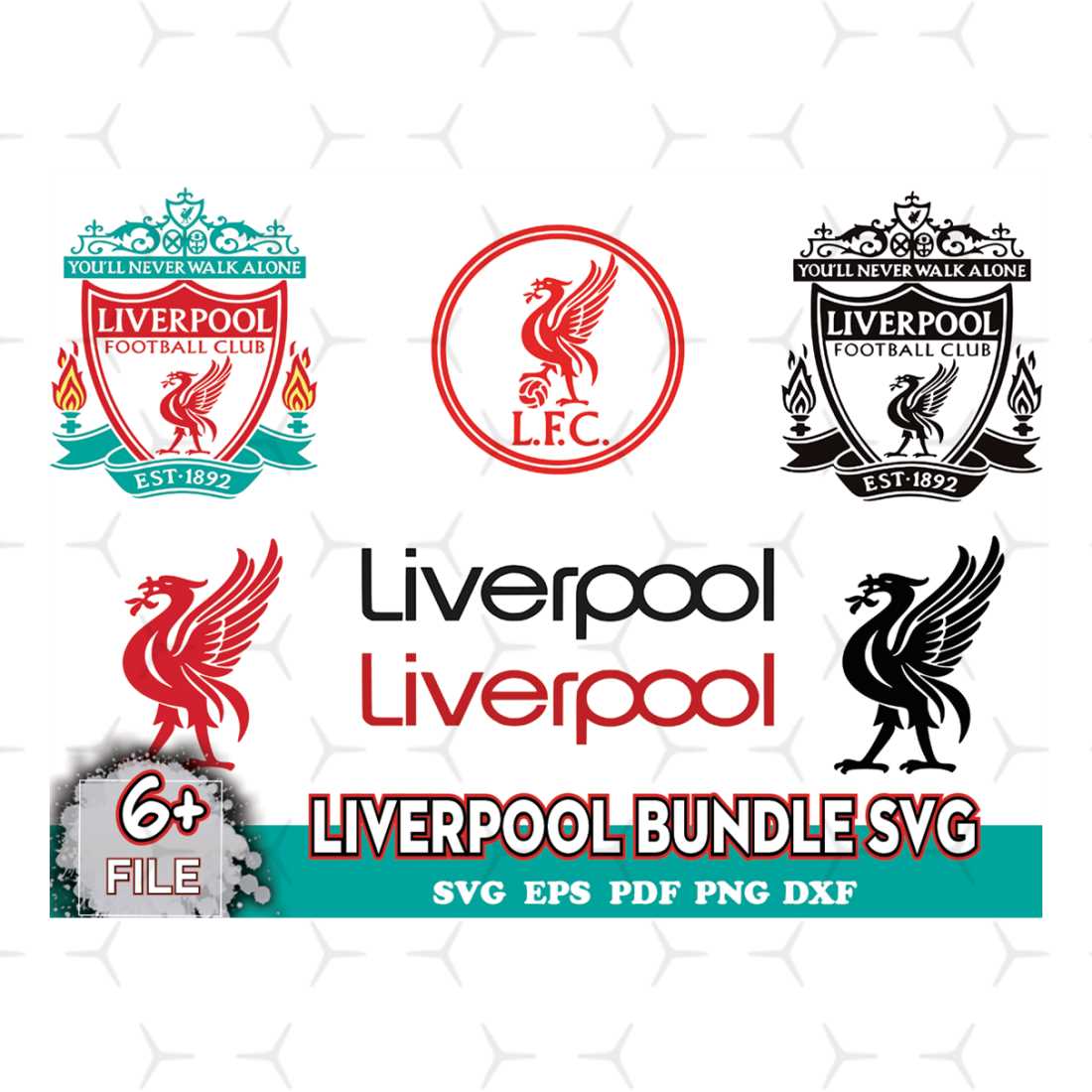 6 Files Liverpool Bundle Svg, Brand Logo Svg, Liverpool Svg | Inspire ...