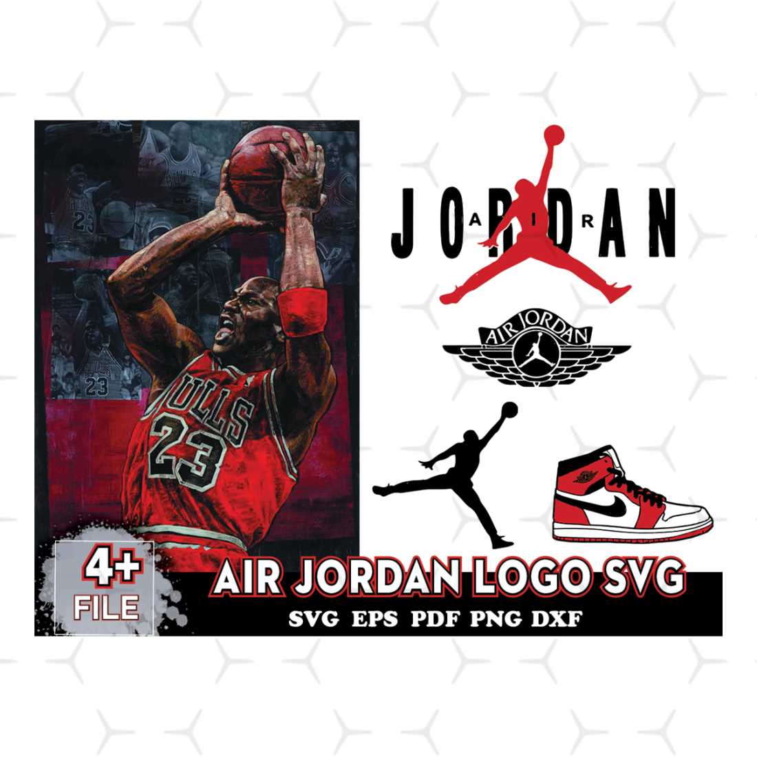 Air Jordan Logo Svg, Logos Brand Svg, Air Jordan Svg | Inspire Uplift