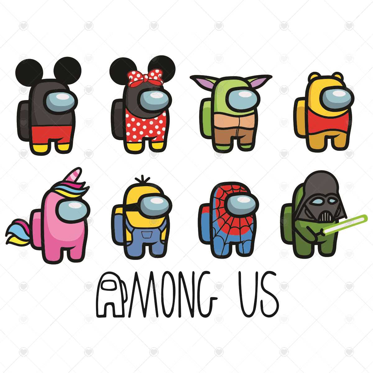 Among Us Custom Svg, Trending Svg, Among Us Disney Svg, Amon - Inspire ...