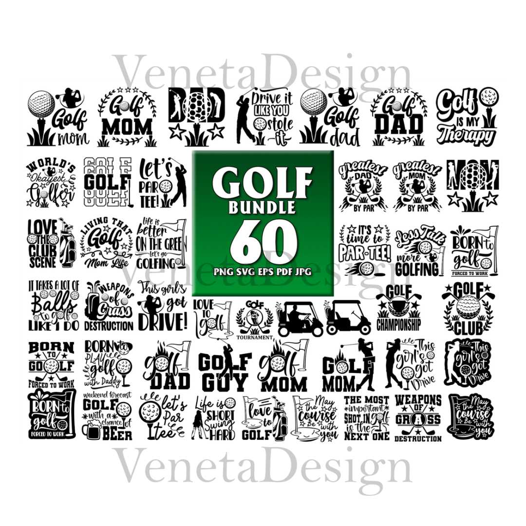 60 Files Golf Bundle Svg, Golf Svg, Golf Svg Bundle, Golf Pn - Inspire ...