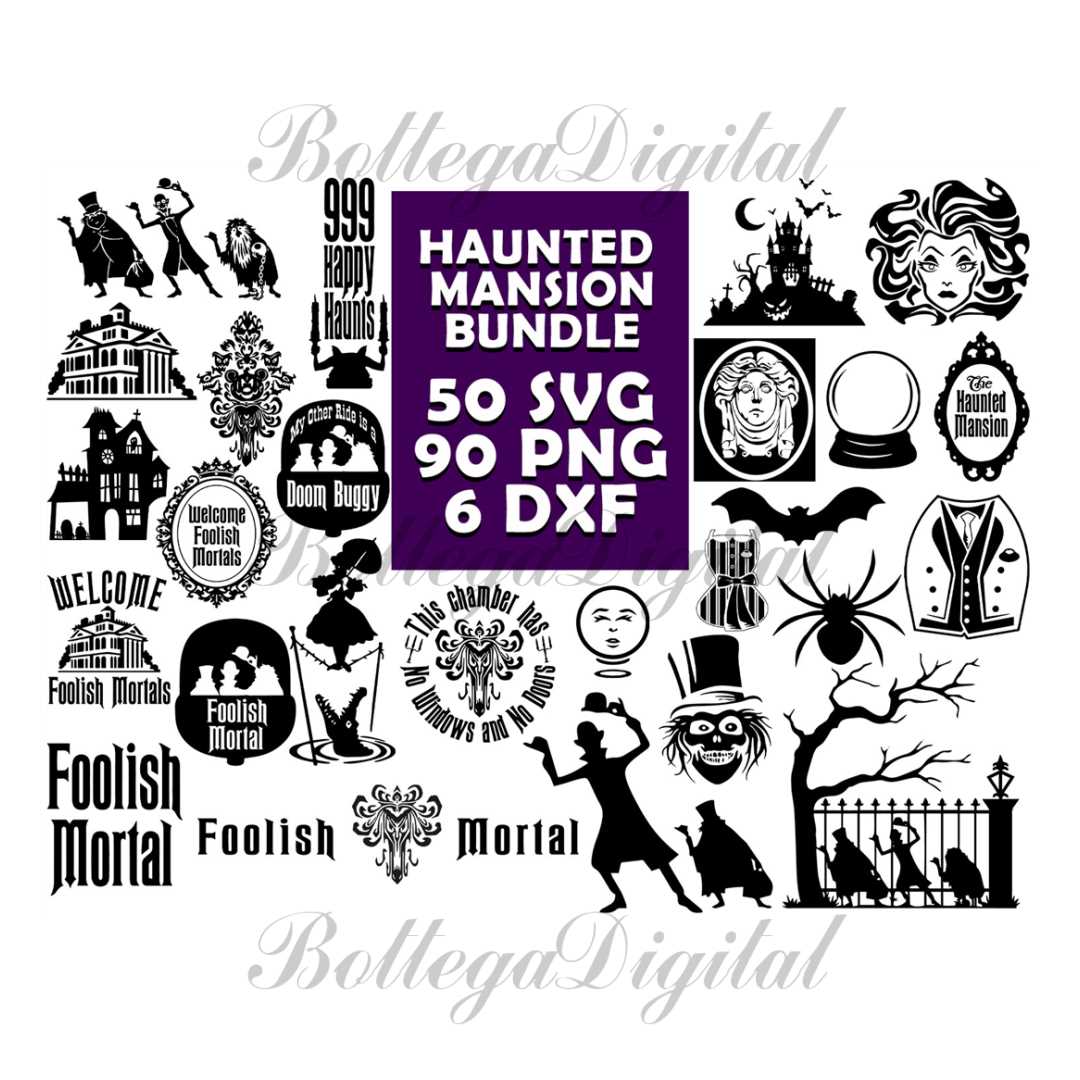 Haunted Mansion Bundle Svg, Halloween Svg, Haunted Mansion, - Inspire ...