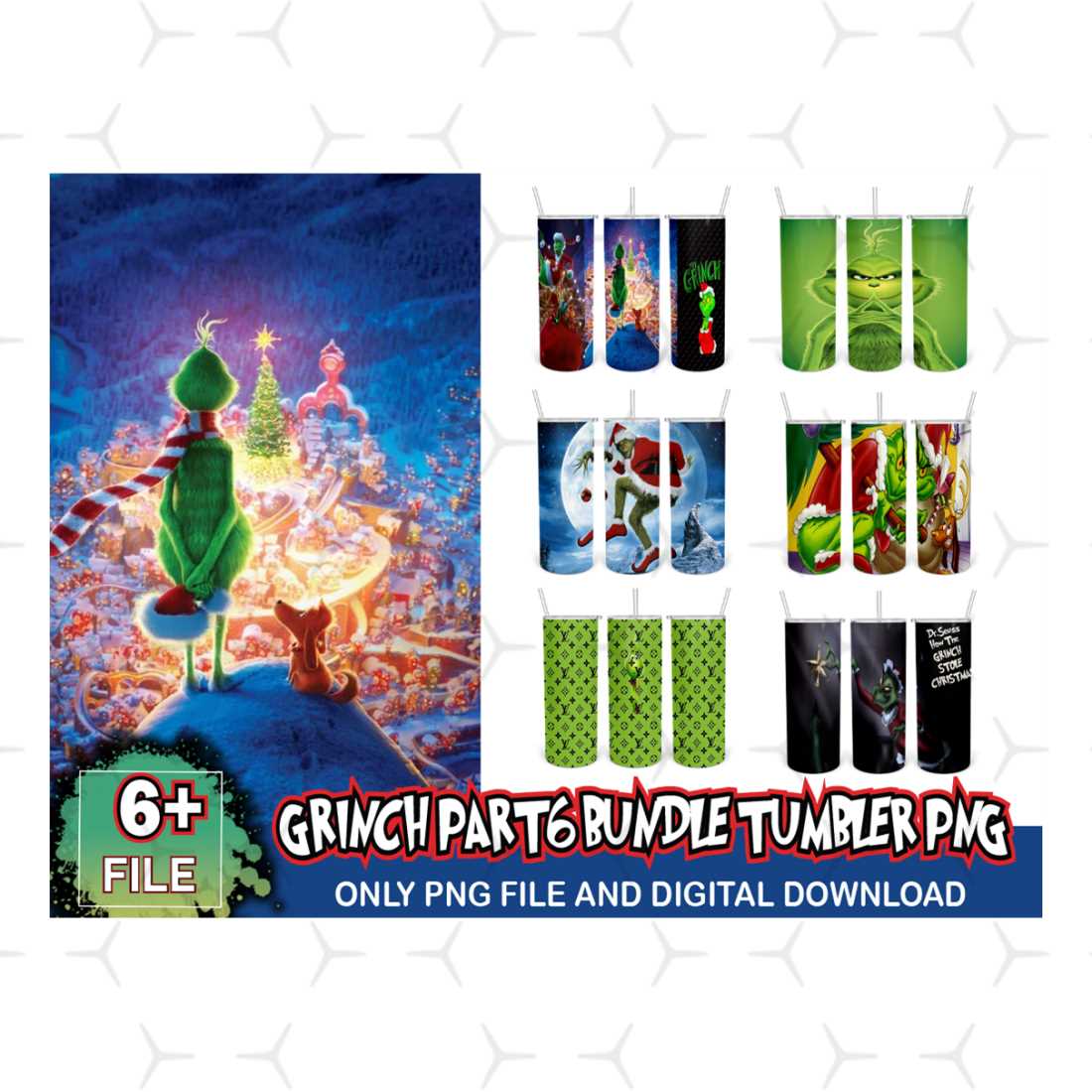 6 Files Grinch Part6 Bundle Tumbler Png, Grinch Tumber Png, | Inspire ...