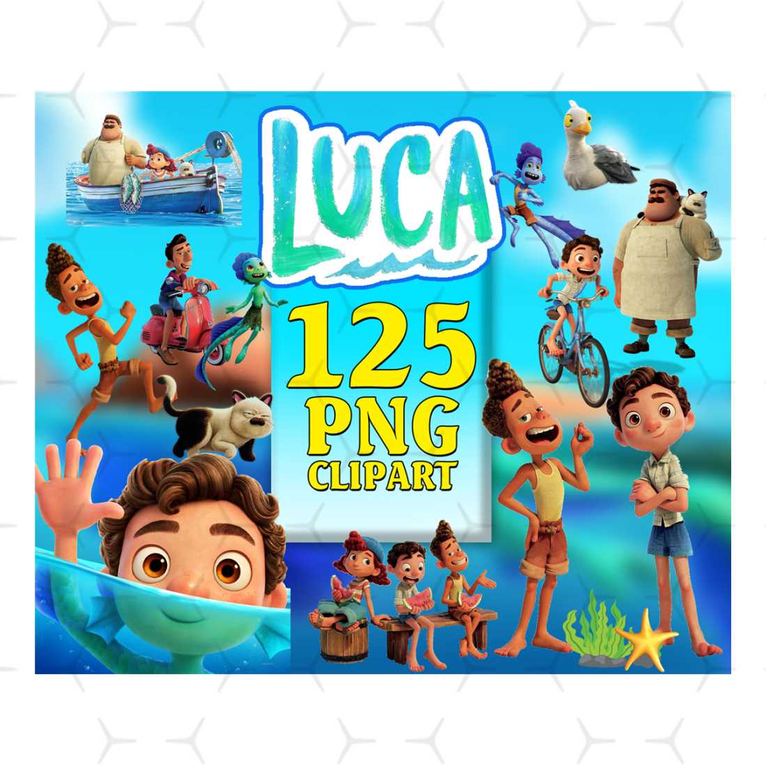 125 Luca Clipart Png Bundle, Luca Printable, Luca Png, Luca | Inspire ...