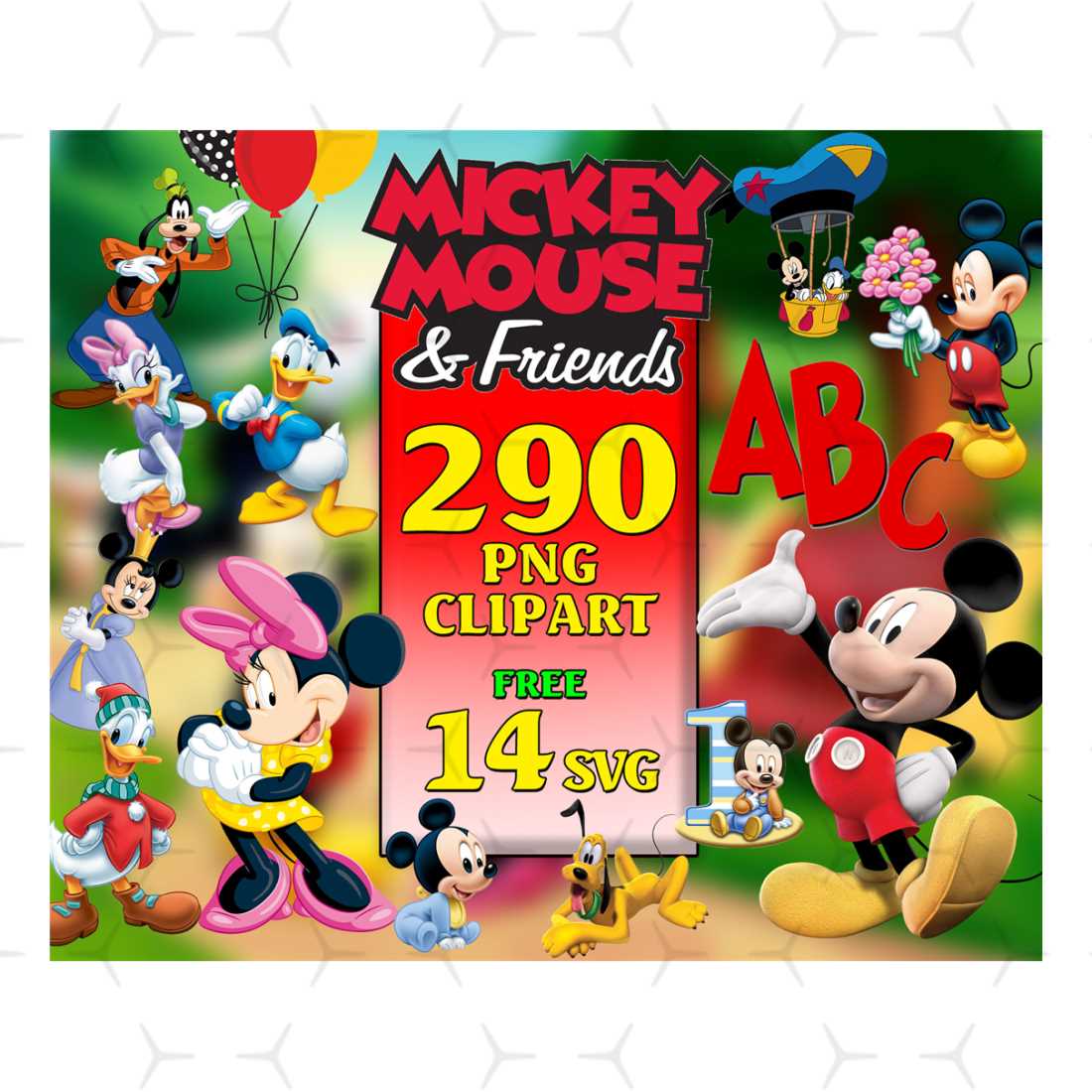 290 Mickey Mouse Clipart Png, Mickey Font, Minnie Mickey Pri | Inspire ...