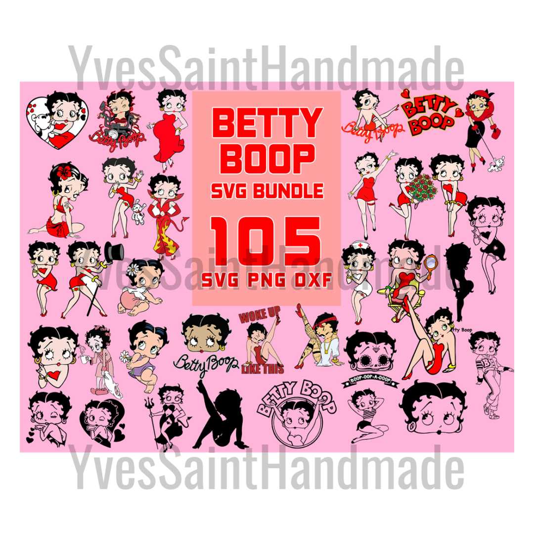 105 Files Betty Boop Svg Bundle, Cartoon Svg, Betty Boop Svg - Inspire ...
