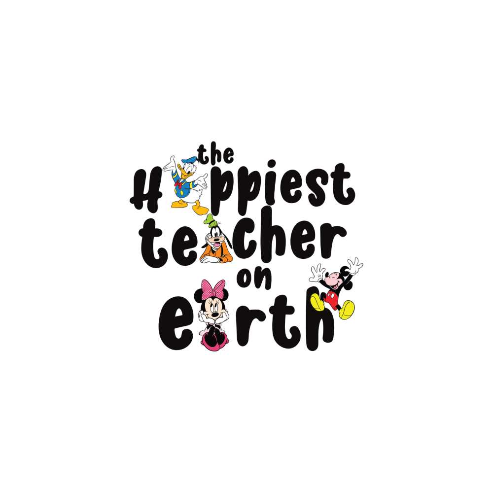 Happiest Teacher On Earth SVG Disney Teacher SVG Cricut File | Inspire ...