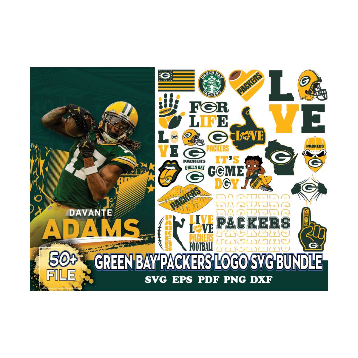 Green Bay Packers Logo Svg Bundle, Packers Logo Svg, NFL Svg | Inspire ...