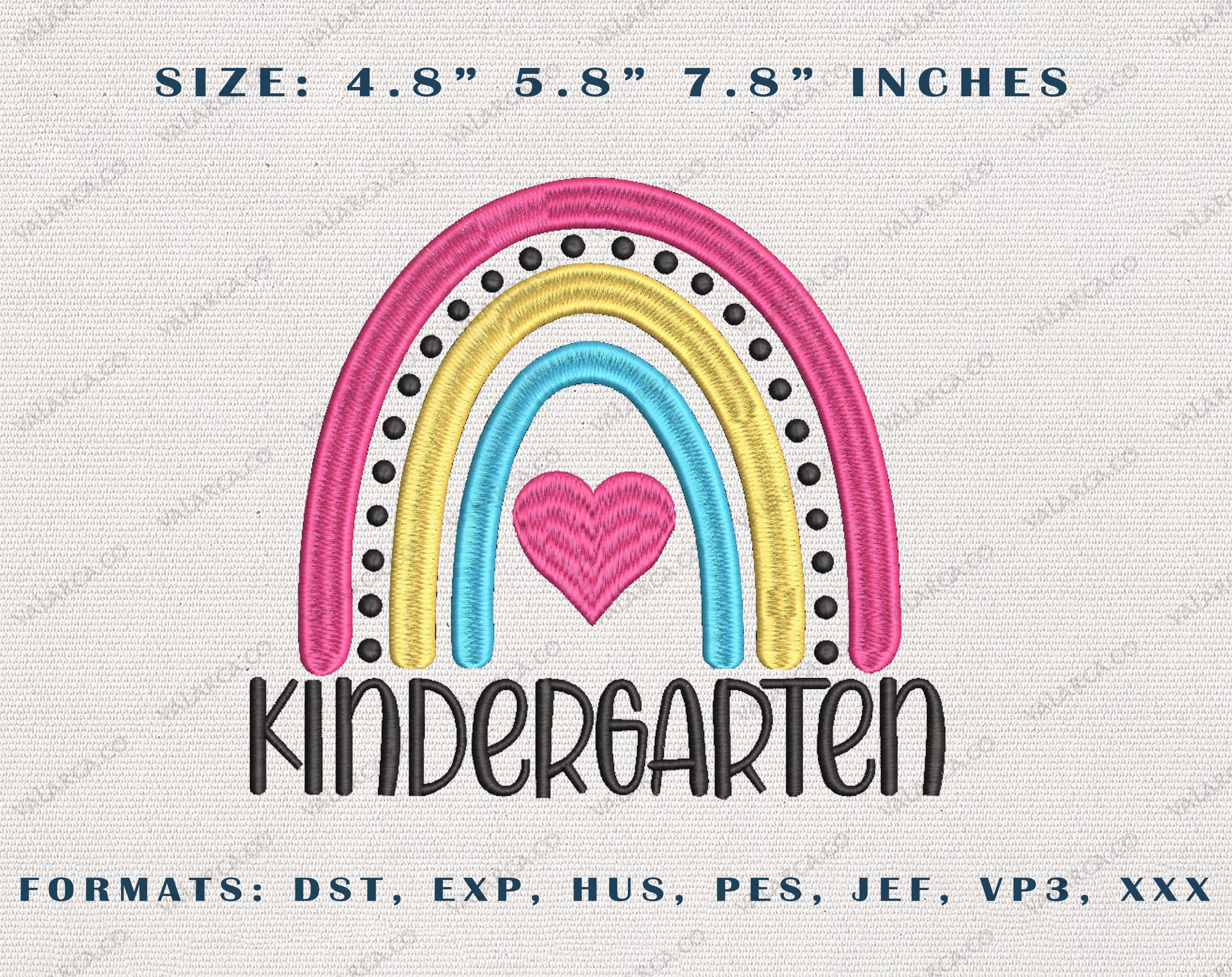 Kindergarten Embroidery Designs, Back To School Embroidery, - Inspire ...