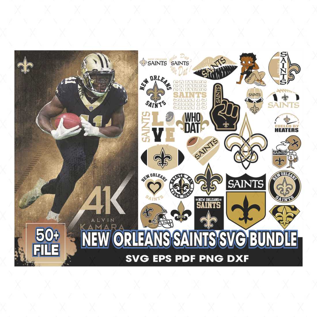 New Orleans Saints Svg Bundle, Saints Logo Svg, NFL Svg, Foo | Inspire ...
