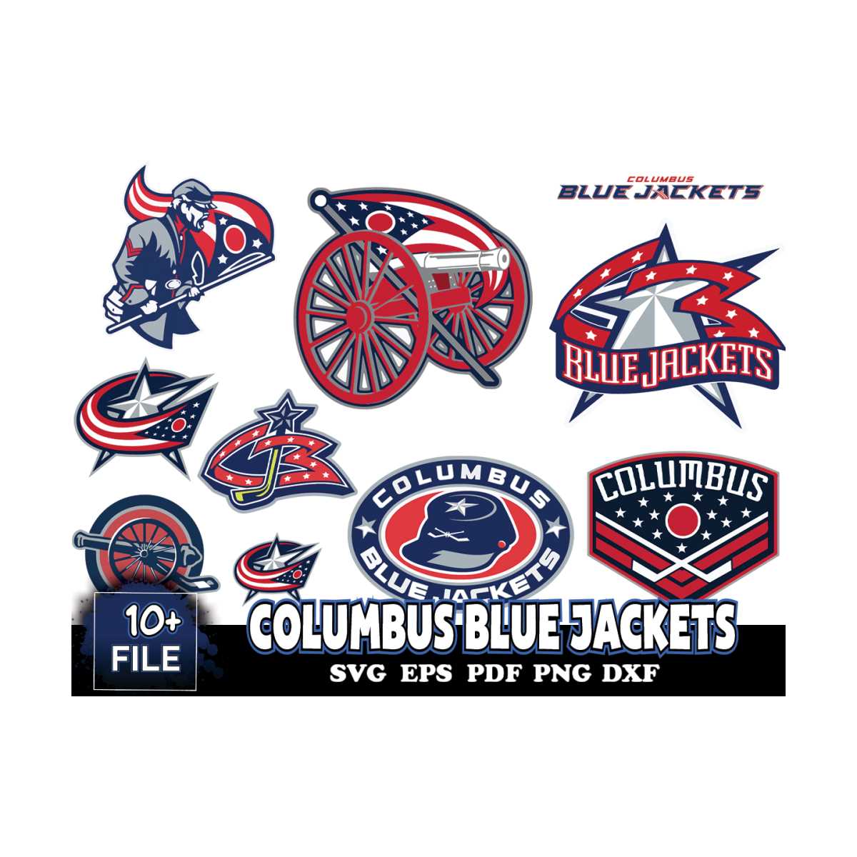 10 FILE Columbus Blue Jackets Svg Bundle | Inspire Uplift